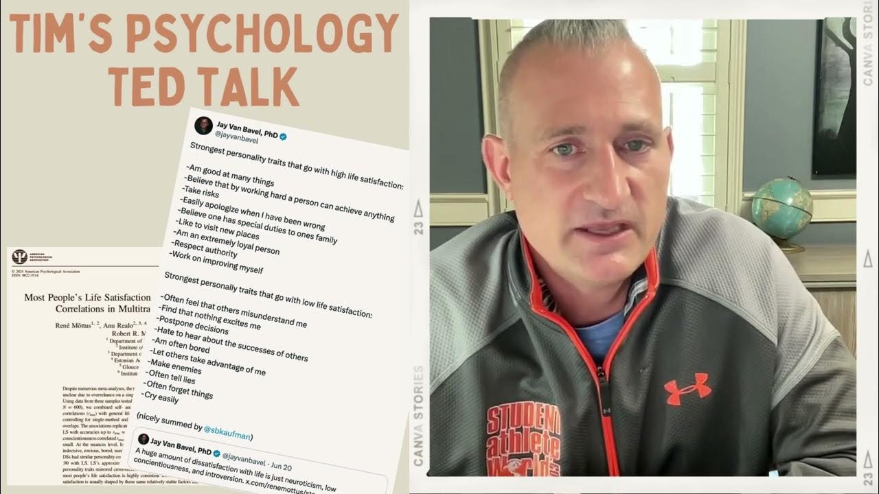 Tim’s Psychology Ted Talk - YouTube