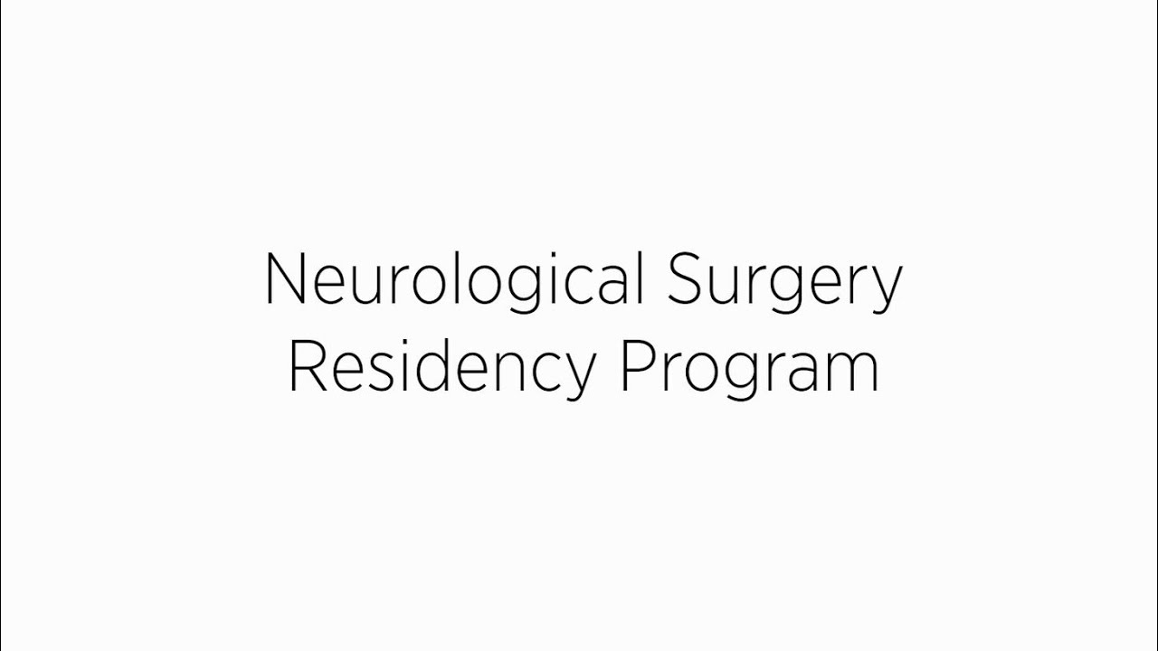 Neurological Surgery Residency Program – University of Maryland Medical Center - YouTube