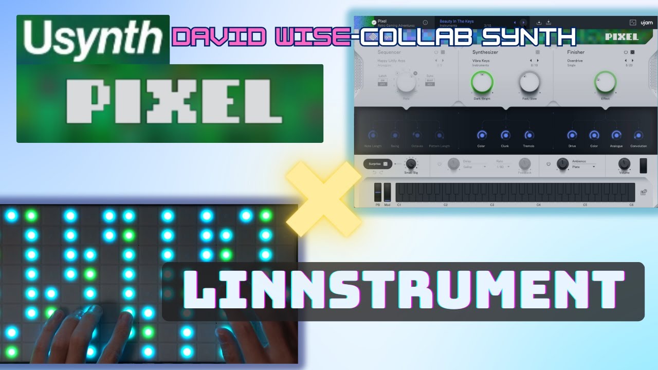 Casually jamming retro game phrases | Usynth-Pixel with Linstrument - YouTube