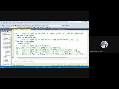 [TH Cơ sở dữ liệu] Các câu lệnh DDL trong SQL (Create, Alter, Drop) - YouTube