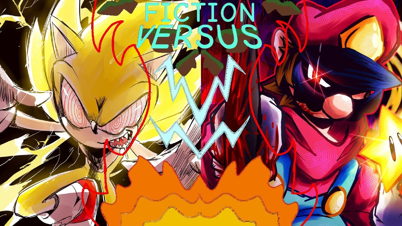 fleetway sonic vs power star mario - YouTube