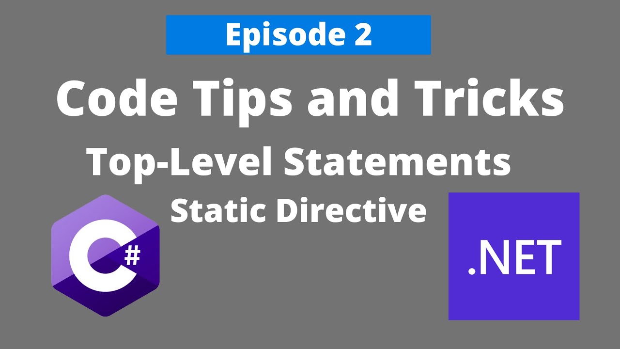 Code Tips and Tricks - Episode 2 - String interpolation / Discards ...