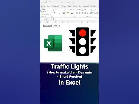 Dynamic Traffic lights in Excel - Easy - YouTube