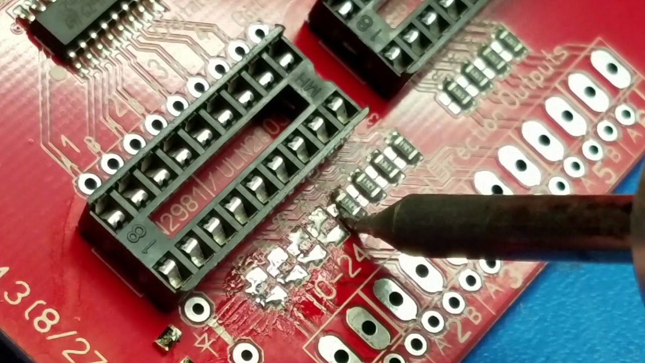 Mini tutorial: easy remove resistor with soldering iron - YouTube