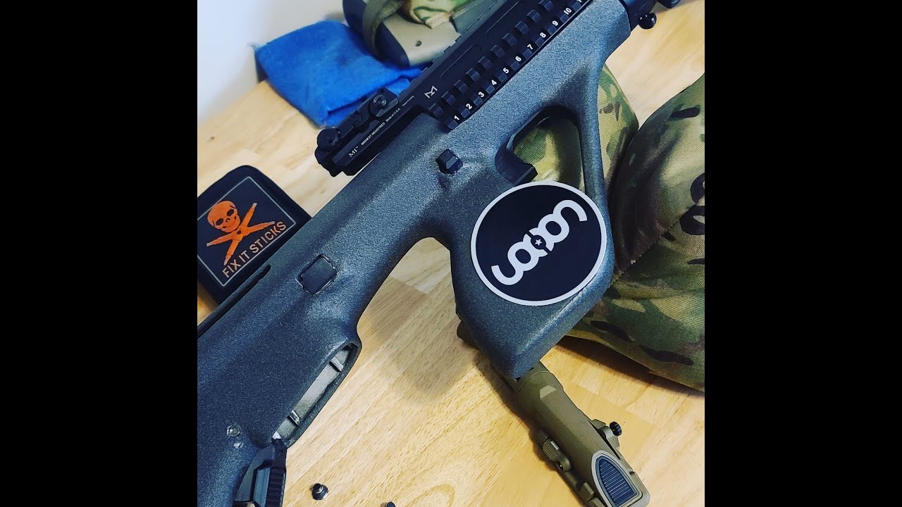 silver star shooting sports ( Steyr AUG rail ) install - YouTube