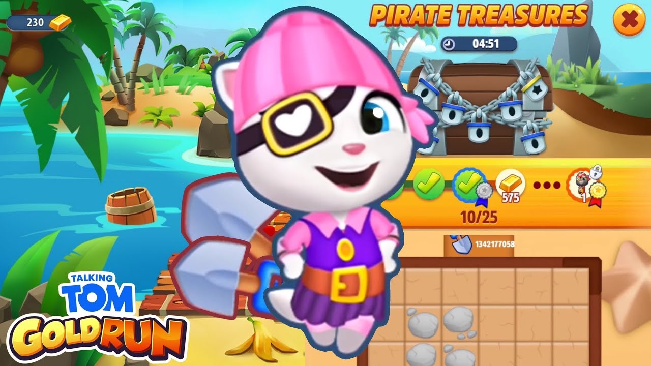 Talking Tom Gold Run - NEW UPDATE // New Character Pirate Angela 🏴‍☠️🦜 ...