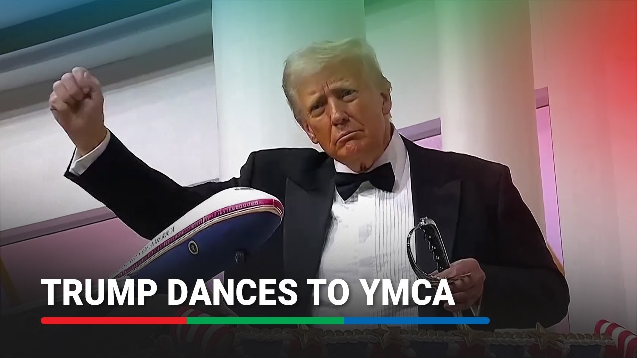 MOMENT: Trump dances to YMCA at inaugural ball | ABS-CBN News - YouTube