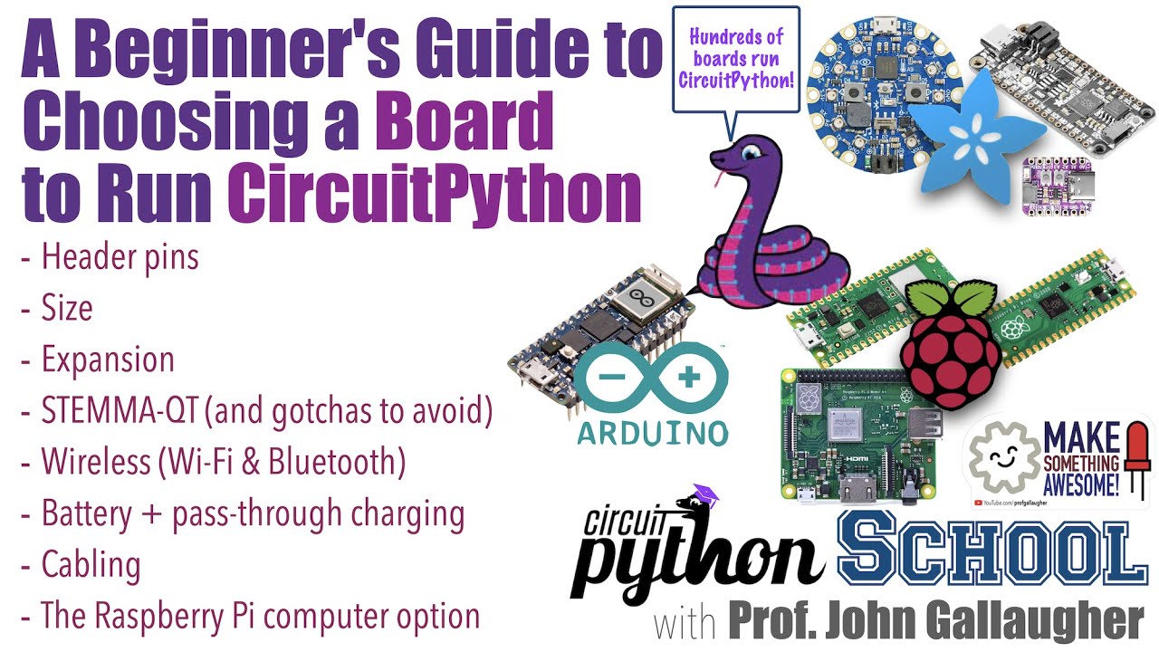 Choosing A Board For Circuitpython A Few Important Considerations Youtube