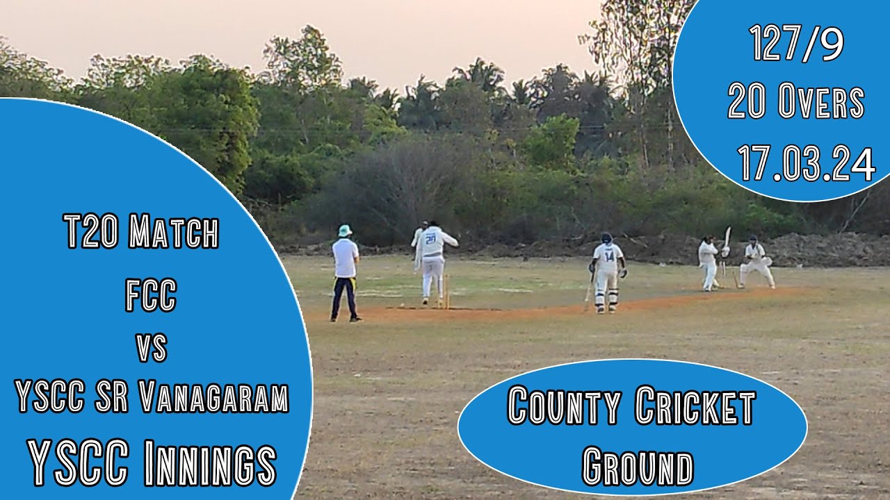 Friends Cricket Club vs YSCC SR Vanagaram | County Cricket Ground ...