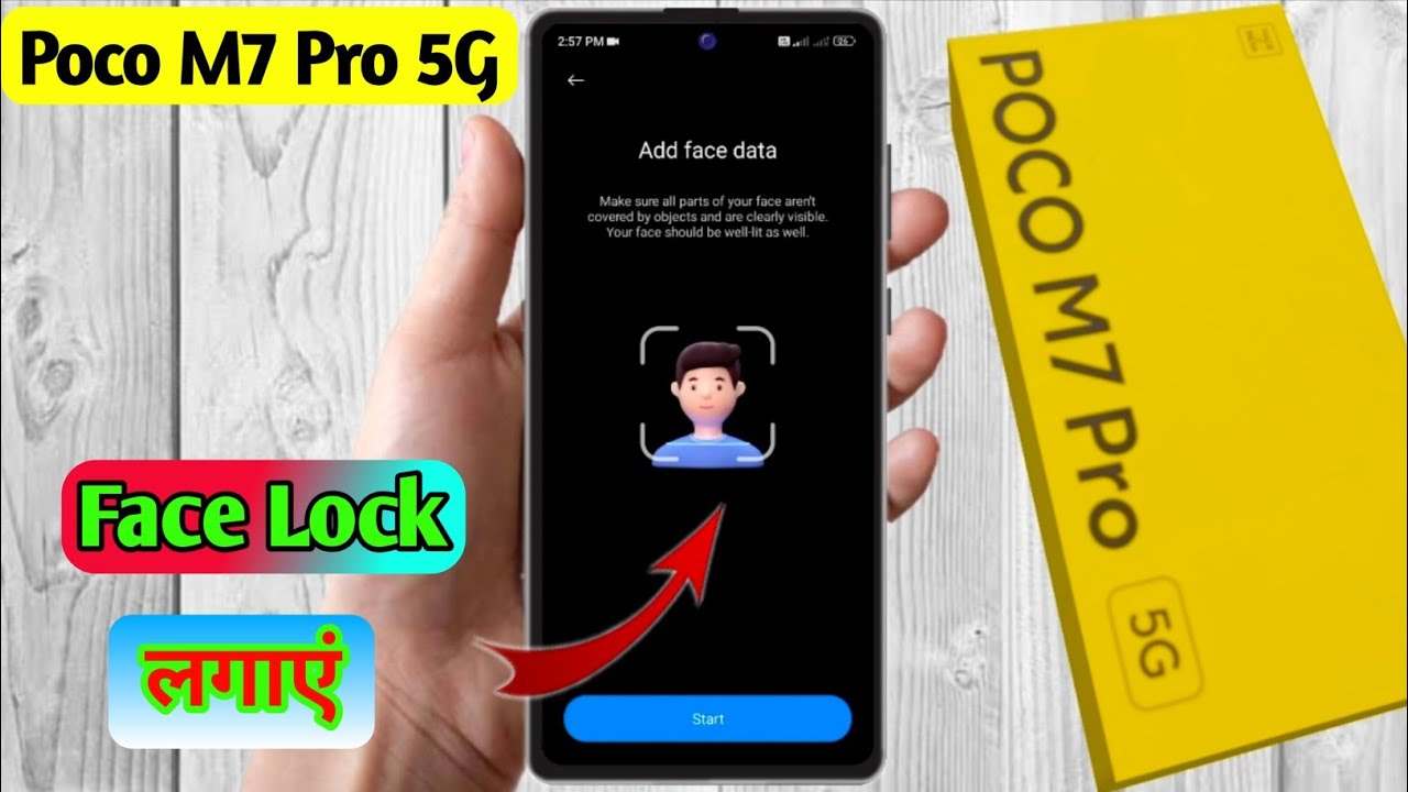how to face lock in poco m7 pro 5g, poco m7 pro 5g face lock setting ...