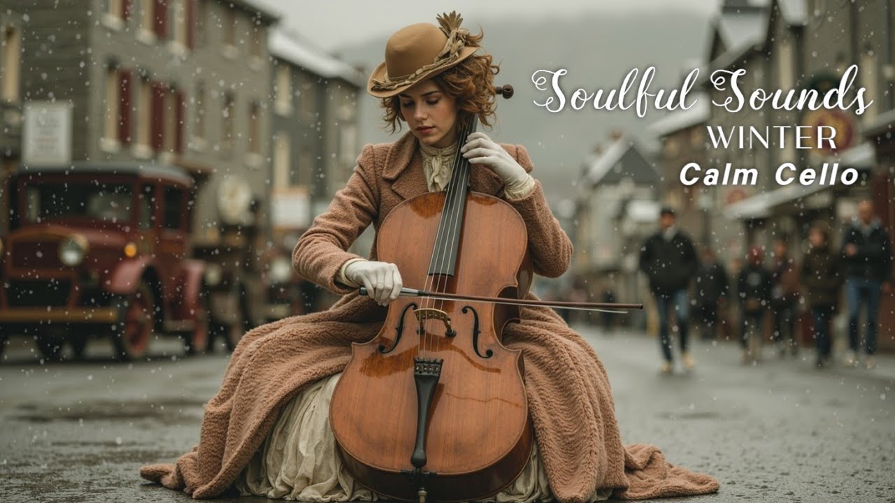 Victorian Winter Cello Music ~ Soulful Street Performance & Snowy ...