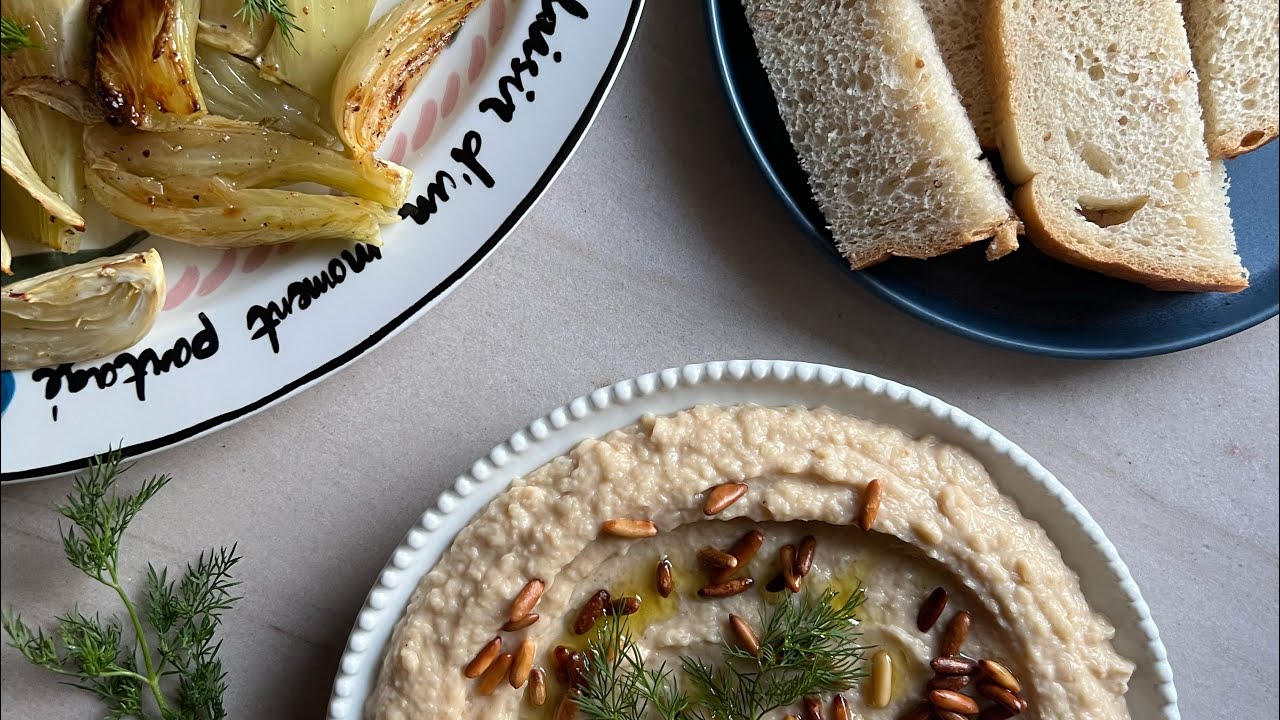 Roasted fennel white bean dip - YouTube