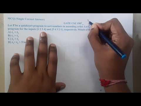 GATE CSE 1987 Q ||Algorithms || GATE Insights Version: CSE - YouTube