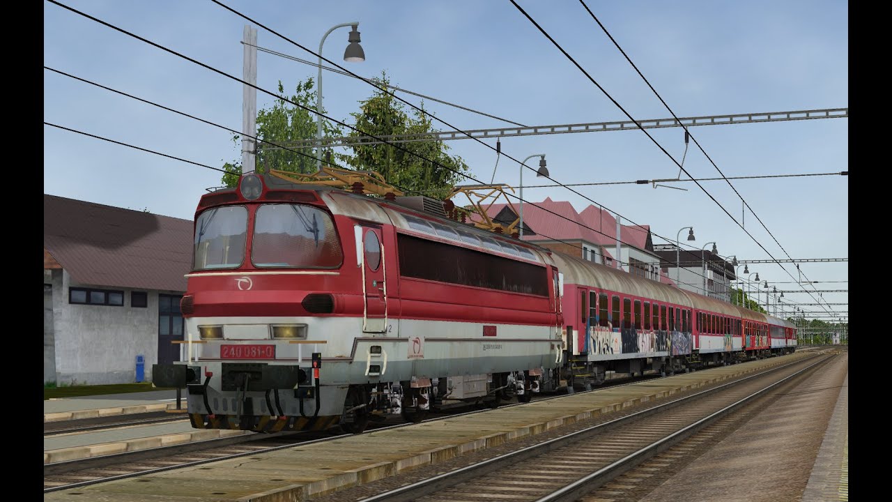 [Open Rails] Os 2019, Kúty - Bratislava hlavná stanica, ZSSK 240.081 ...