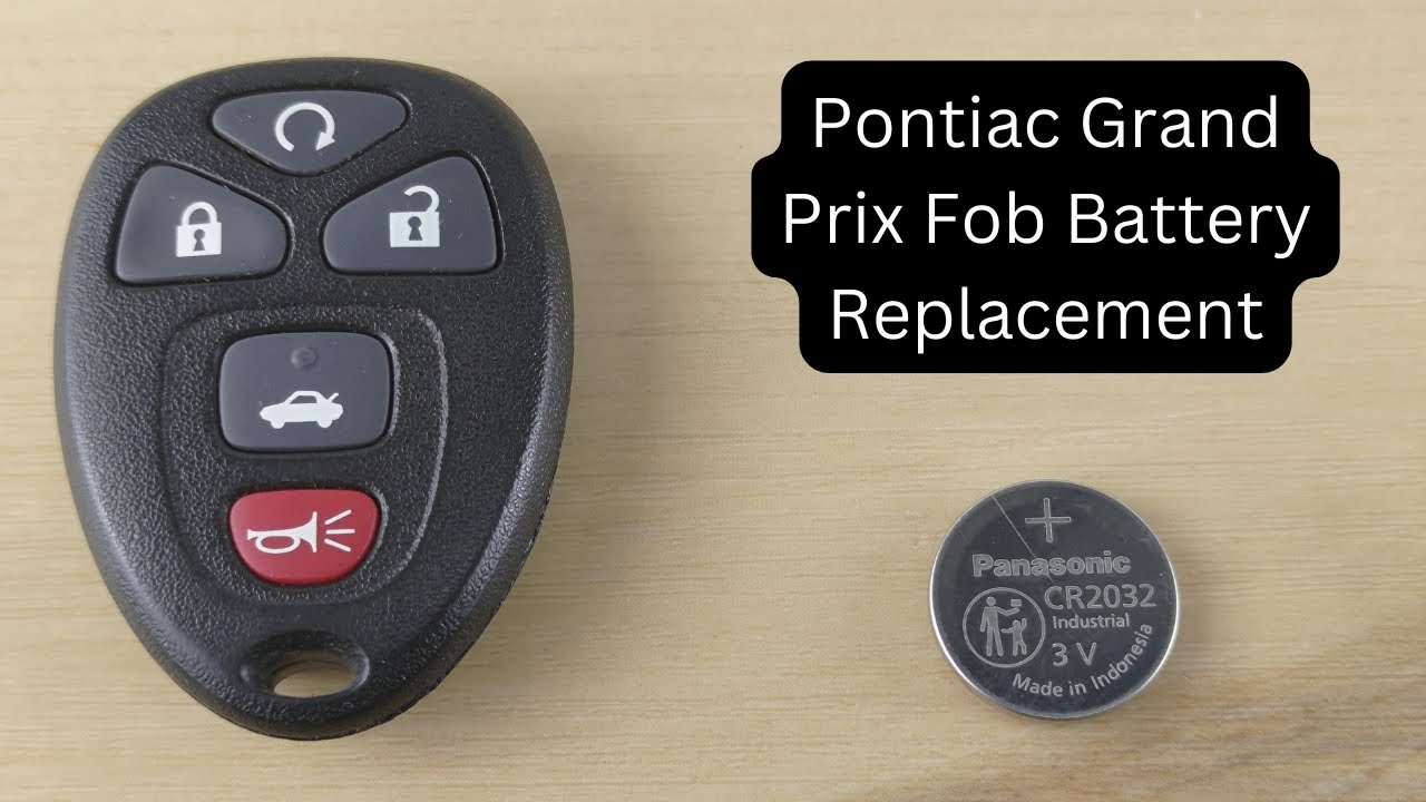 How To Replace or Change Pontiac Grand Prix Remote Key Fob Battery 2005 ...