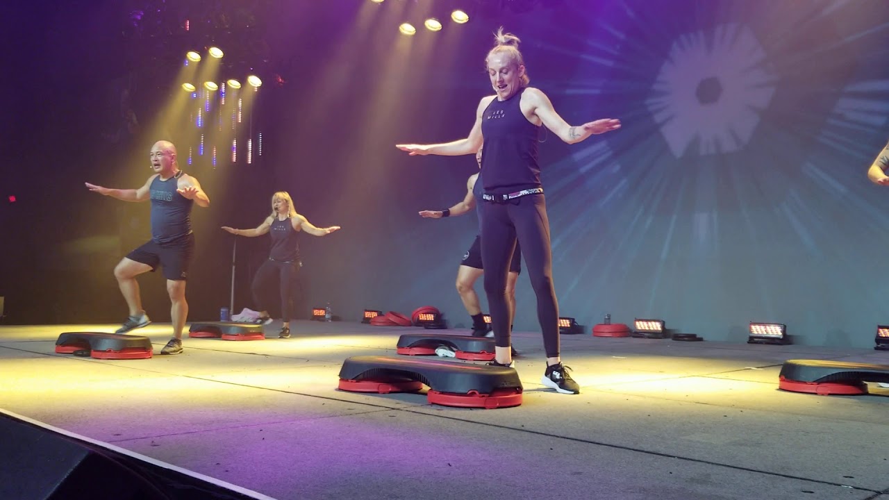 Steps cardio l Canfitpro 2019 - YouTube