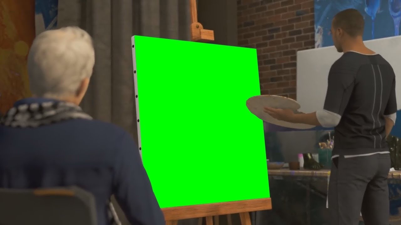 Markus drawing - Green Screen (Detroit: Become Human) - YouTube