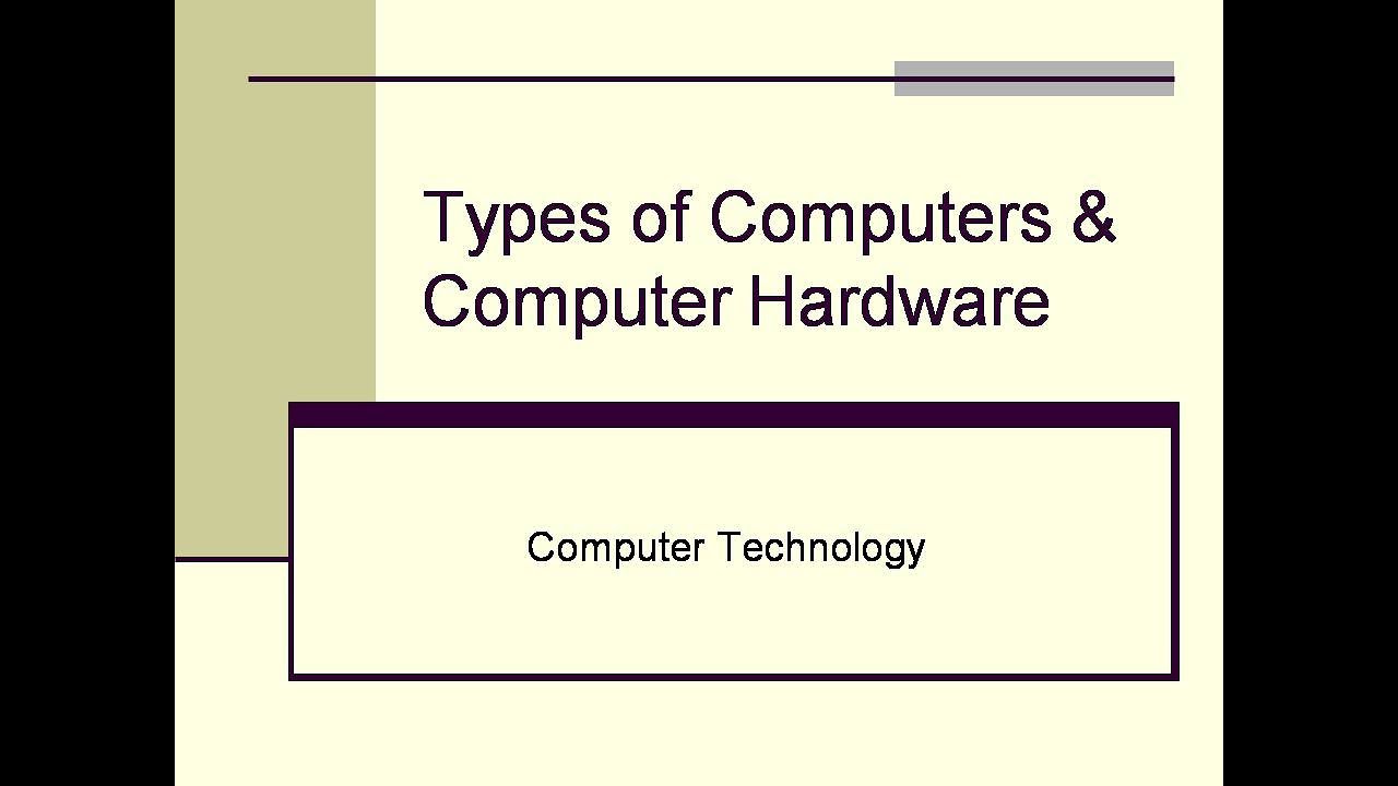 Types of Computer | MELC | ICT | tle 7 and 8 | teaching - YouTube