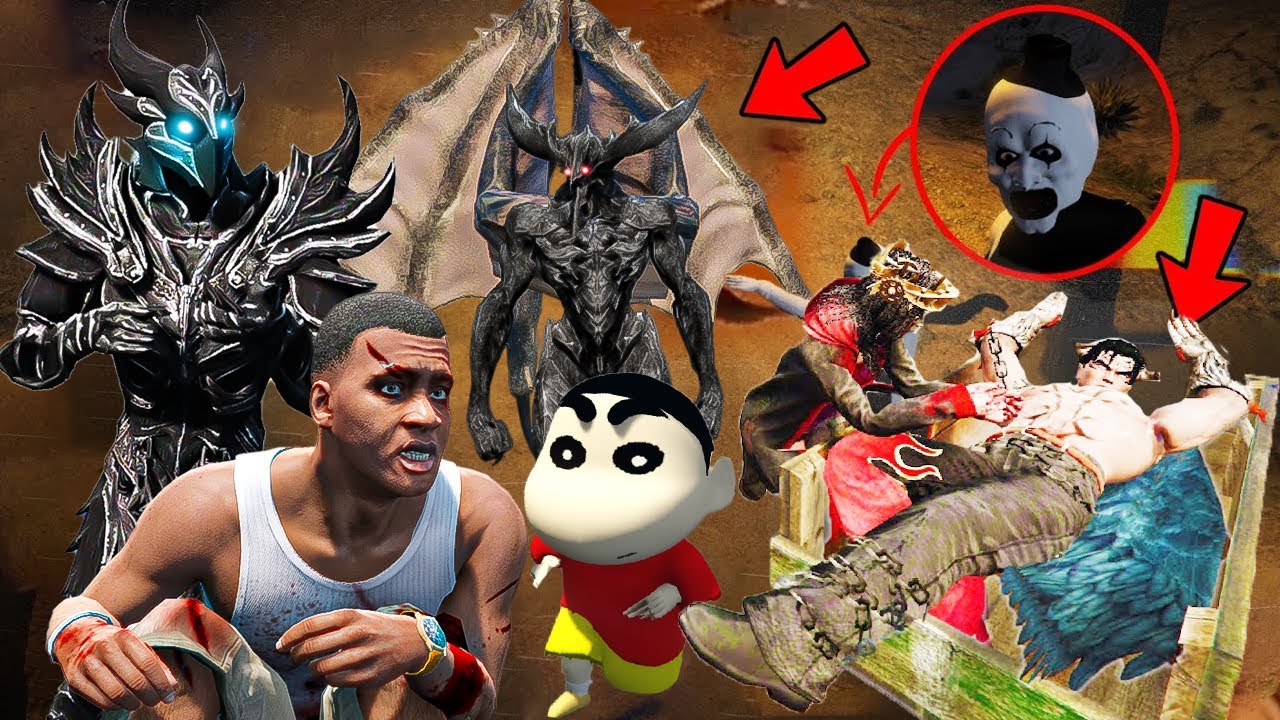 HELL GOD Meets HEAVEN GOD For The First Time In GTA 5 | Shinchan And Chop - YouTube