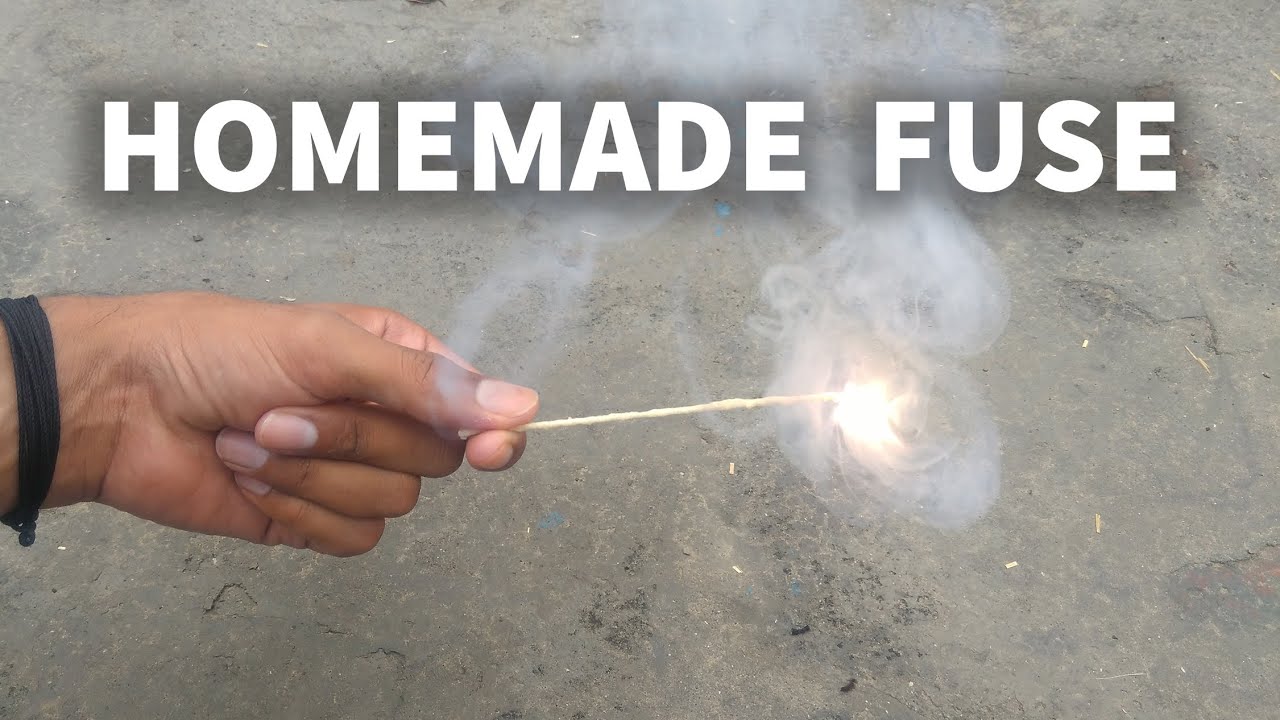 How to Make a Fuse for Fire Crackers - YouTube