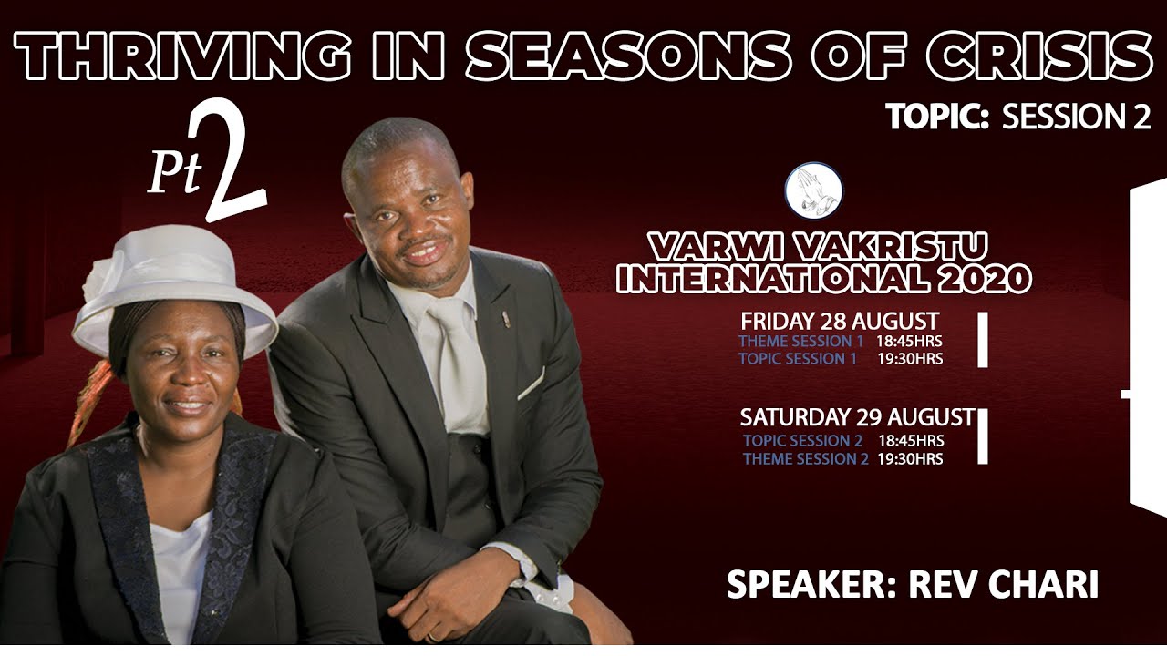 Thriving in the seasons of crisis Pt 2: Rev Chari - YouTube