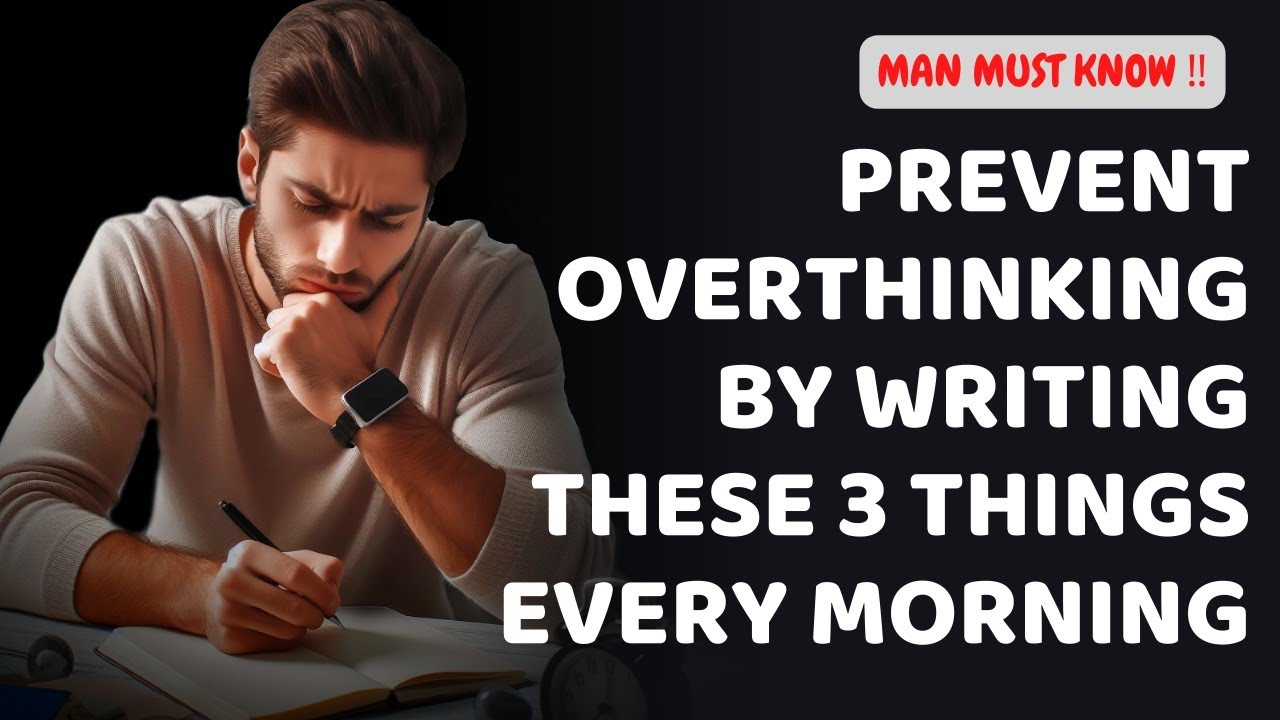 PREVENT OVERTHINKING BY WRITING THESE 3 THINGS EVERY MORNING - YouTube