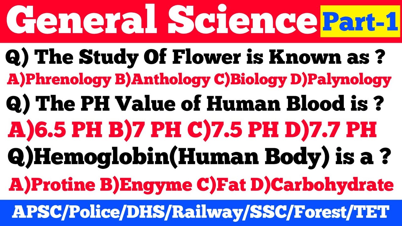 General Science MCQs For Assam Competitive Exams General Science general-science-mcqs-for-assam-competitive-exams-general-science