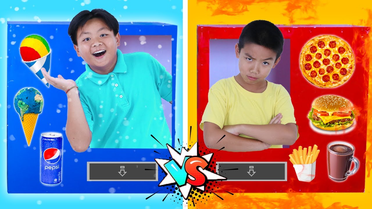 Hot vs Cold Vending Machine Toys Showdown: Pretend Play with Alex and ...