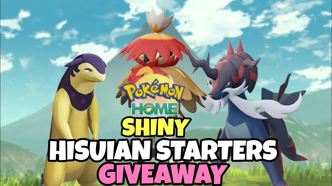 Pokémon HOME: Shiny Hisuian Starters 🏠 - YouTube
