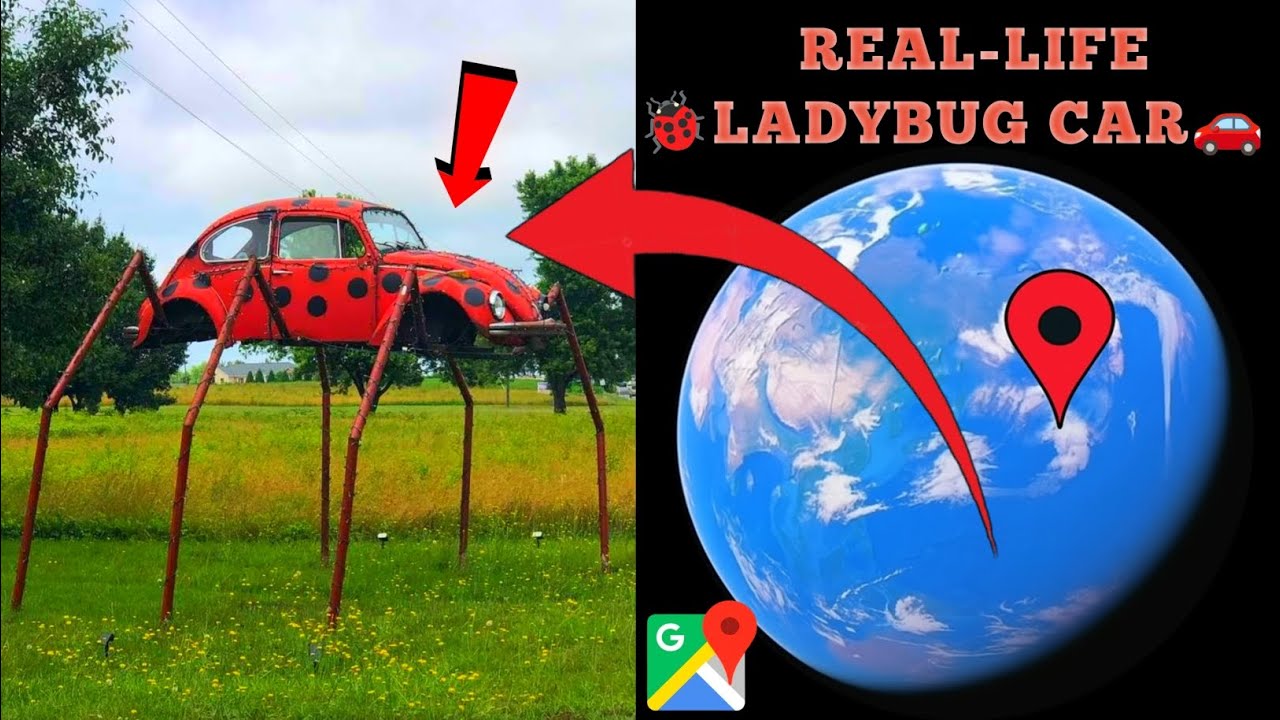 I Found 🐞Ladybug Car 🚗 on Google Earth Old Maps #googleearth # ...
