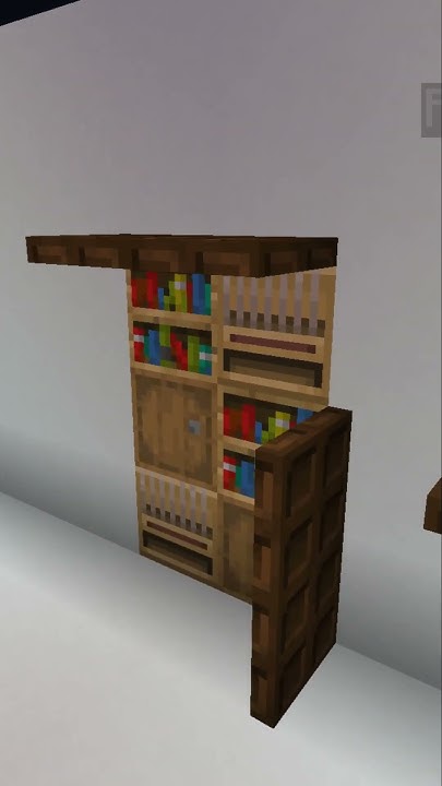 How to make simple shelf in minecraft [tutorial] - YouTube