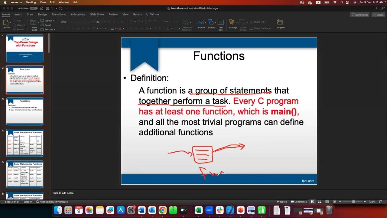 17 C Programming Functions 1 Youtube