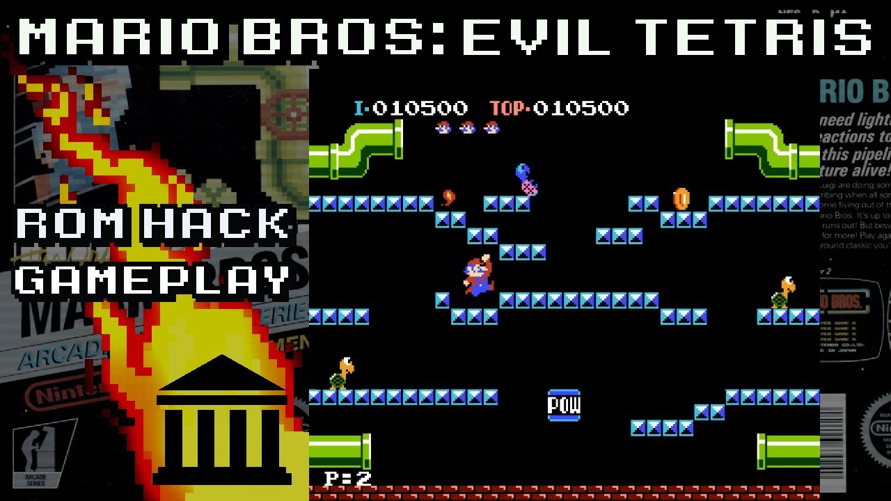 Mario Bros: Evil Tetris • Gameplay (Mario Bros. ROM Hack) - YouTube