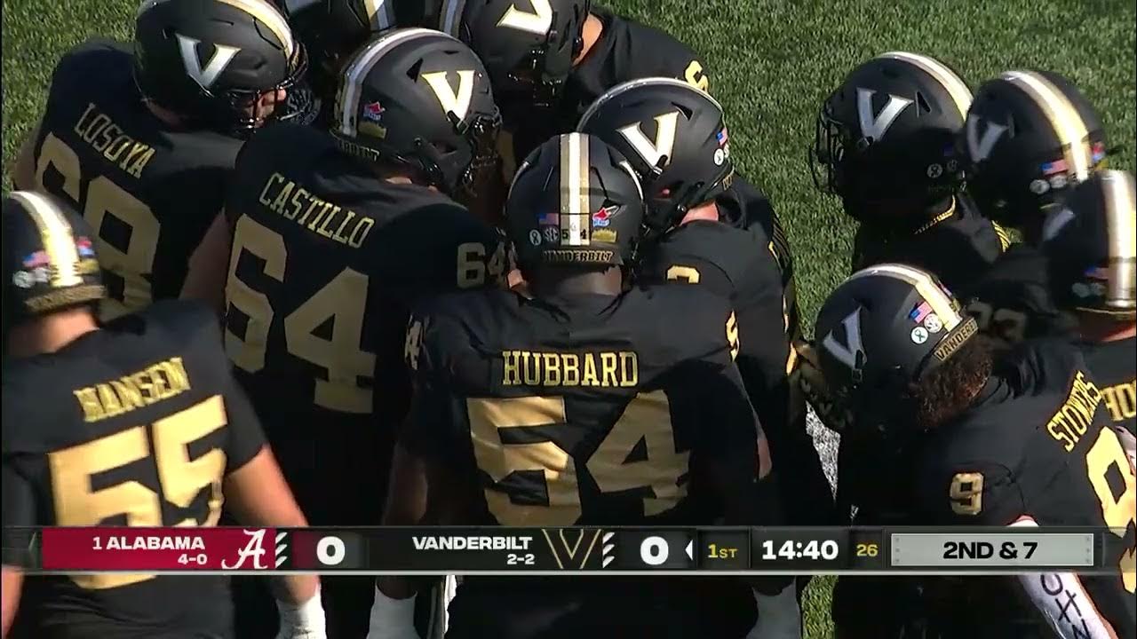 NCAAF: #1 Alabama vs Vanderbilt 10/5/24 - YouTube