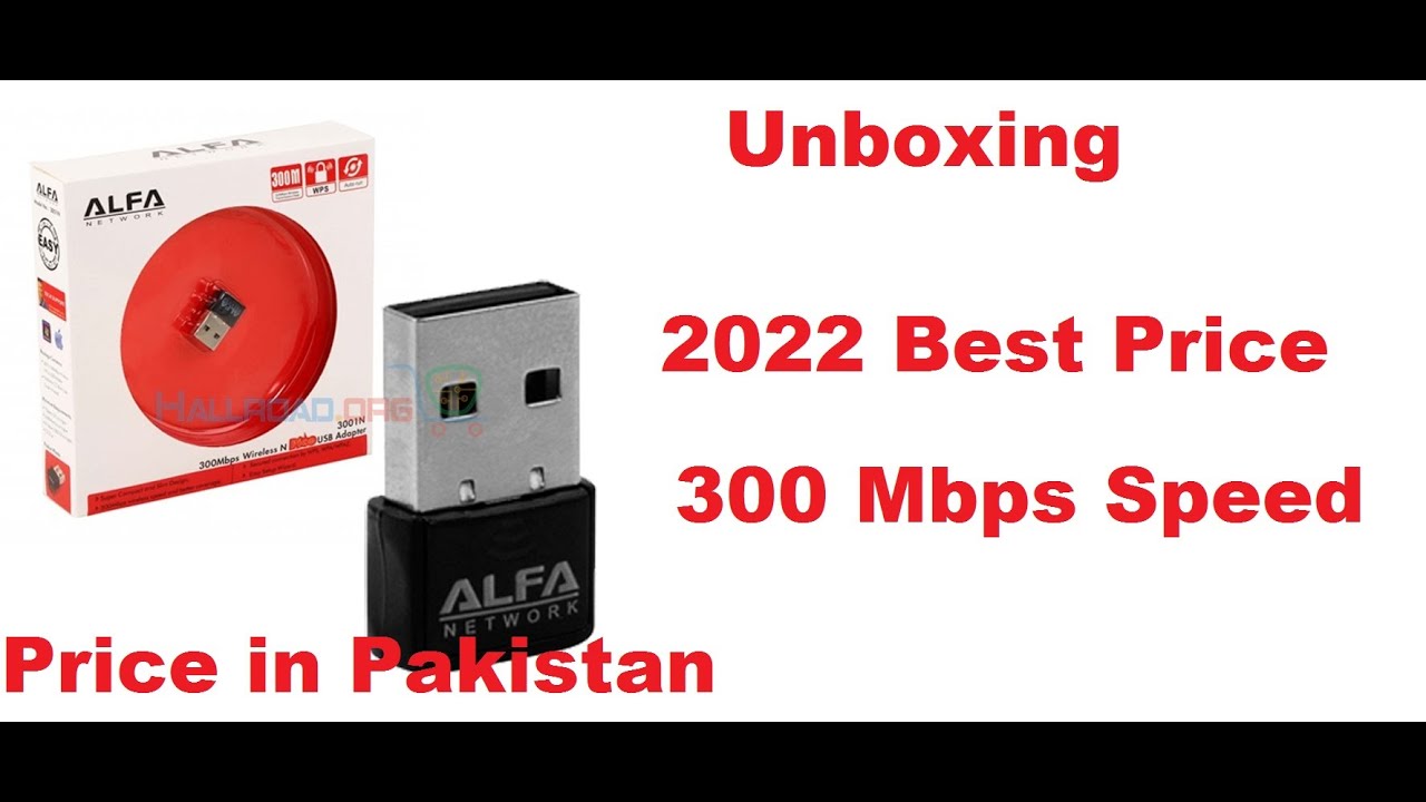 Alfa Wifi USB Dongle Adapter Price and Unboxing in pakistan 2022 How To ...