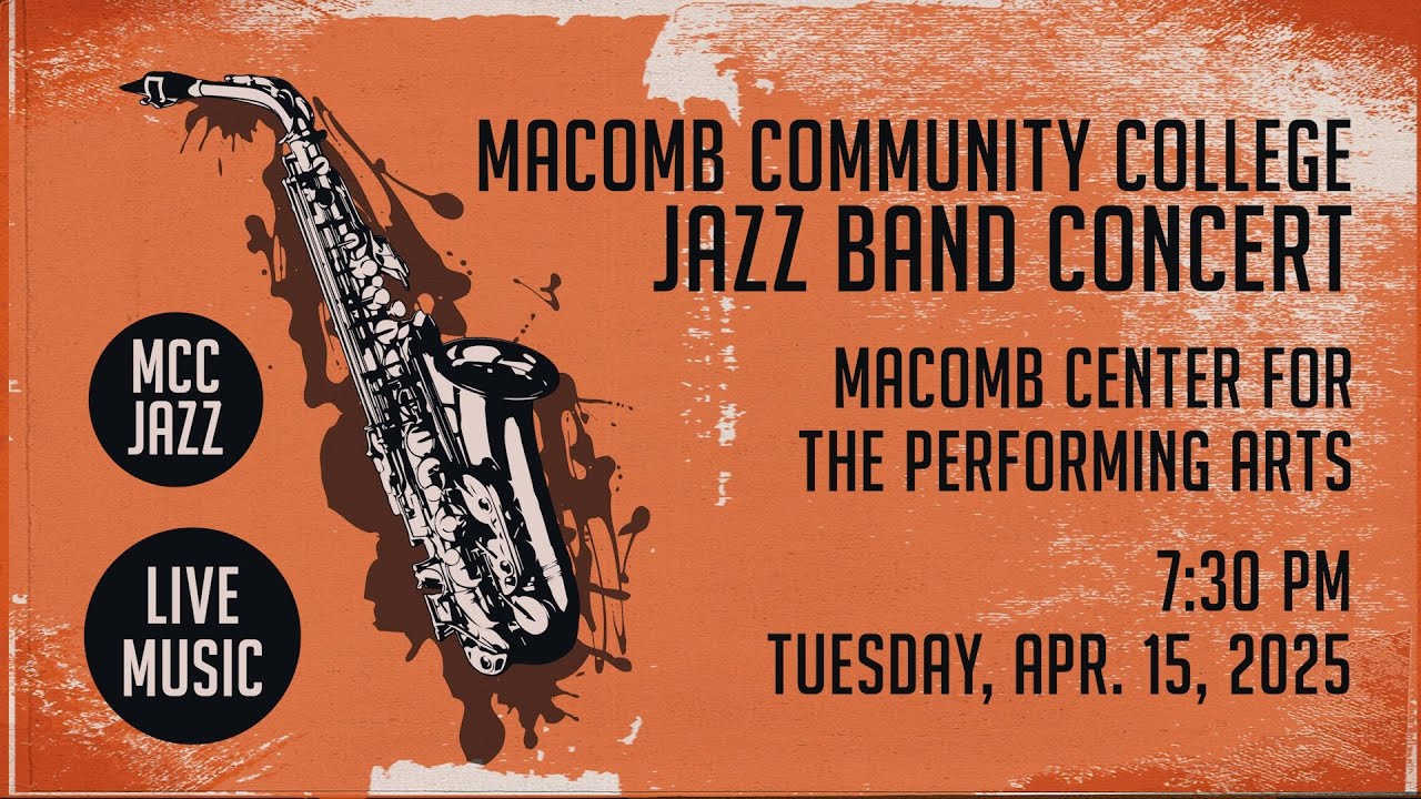 Macomb Community College Jazz Band 2025 Spring Concert - YouTube
