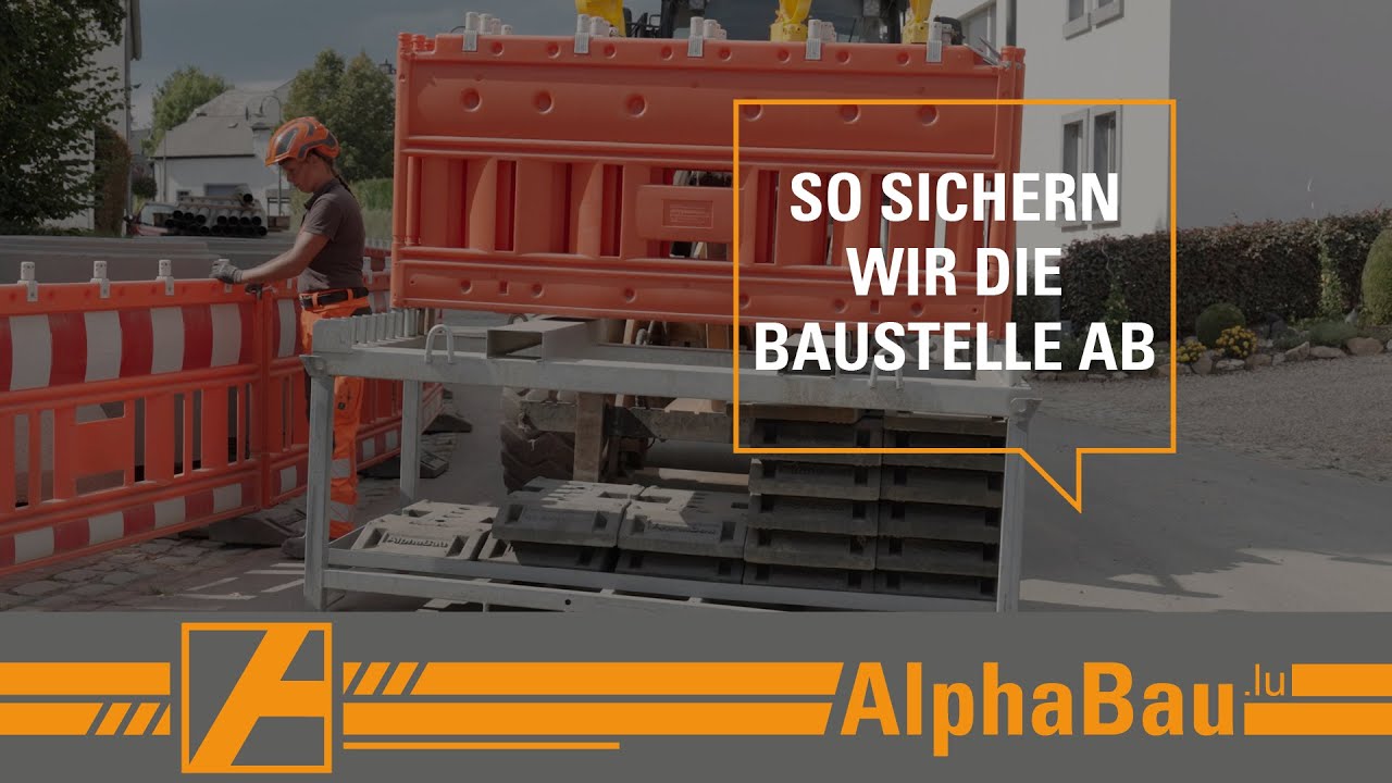 So sichern wir unsere Baustellen ab - YouTube