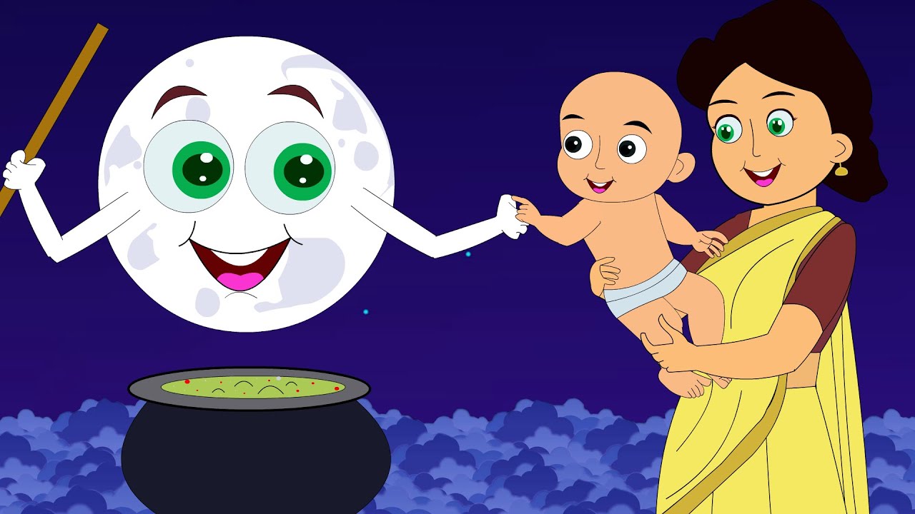 Chanda Mama | चंदा मामा + More Nursery Rhymes for Childrens - YouTube