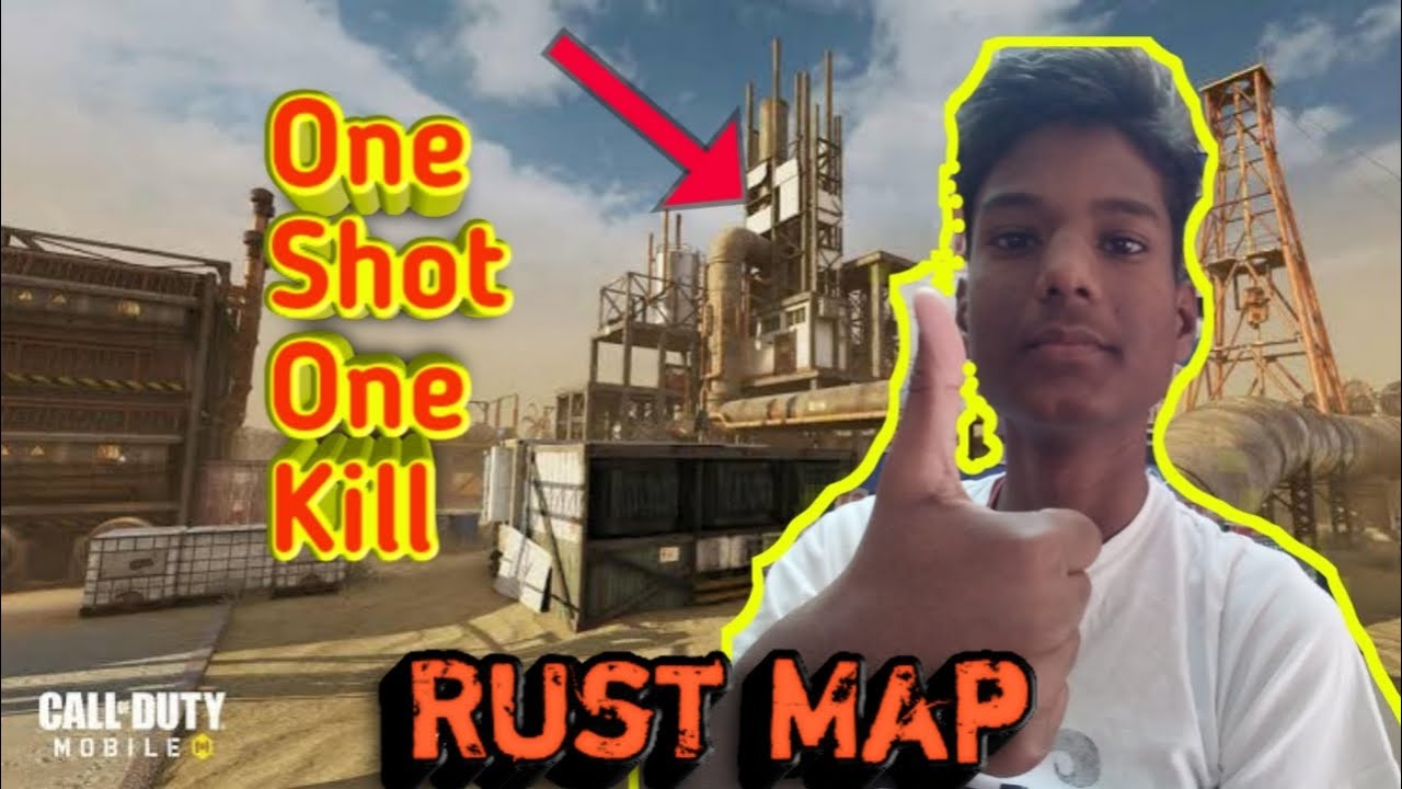 One shot one kill in COD (call of duty) mobile | Rust map - YouTube