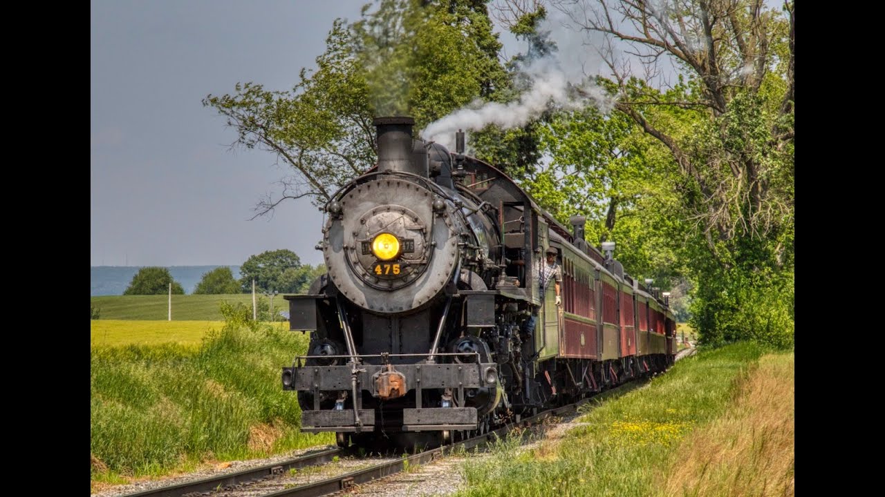 Strasburg Railroad N&W 475 Steam Locomotive, May 2023! - YouTube