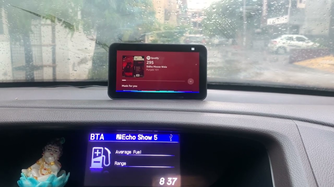 Alexa Echo show installed in the Car - YouTube