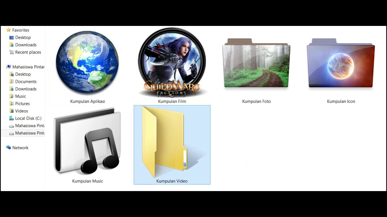 Membuat Folder di Pc atau Laptop jadi Menarik - YouTube