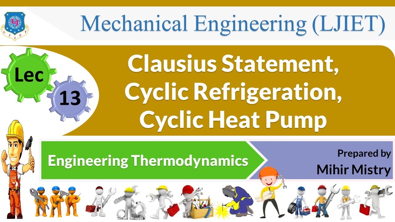 L 13 Clausius Statement, Cyclic Refrigeration, Heat Pump | Engineering ...