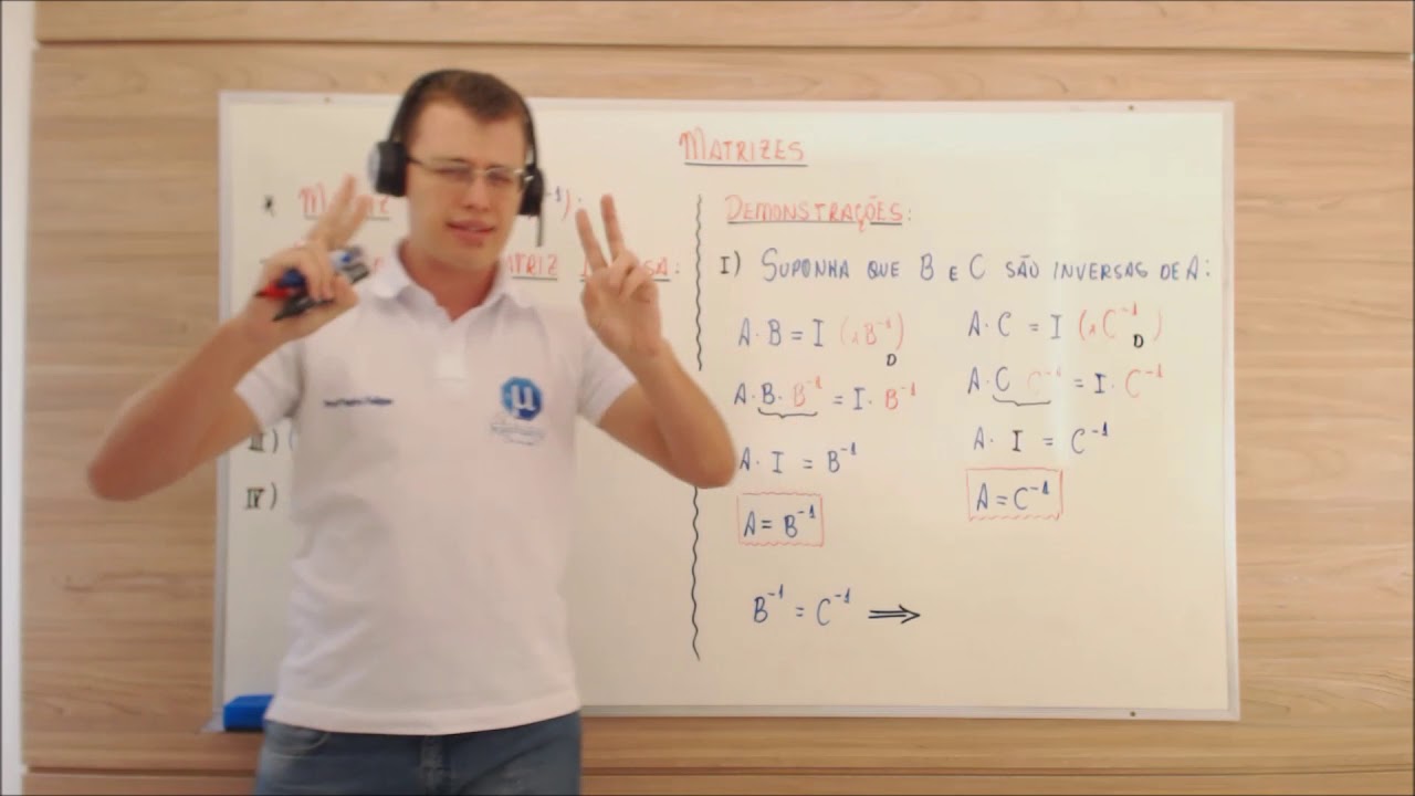 Aula 09 - Propriedades da Matriz Inversa (parte 1) - YouTube