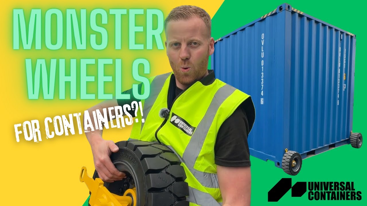 MONSTER WHEELS for Shipping Containers?! 🤯 (They Actually Work!) - YouTube