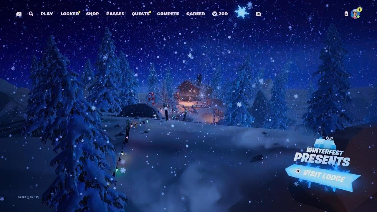 Fortnite Winterfest Cabin 2024 Chapter 6 Season 1 - YouTube