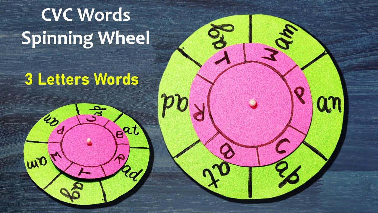 How to Teach CVC Words? | CVC Word Wheel | Three Letter Words for Kids ...