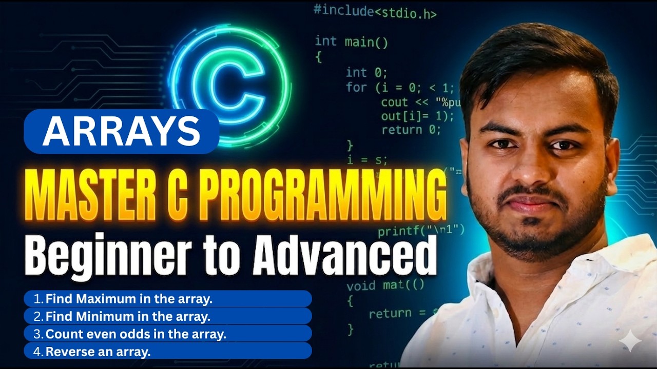 C Programming Series | Array Questions (Min, Max, Count even/odd ...