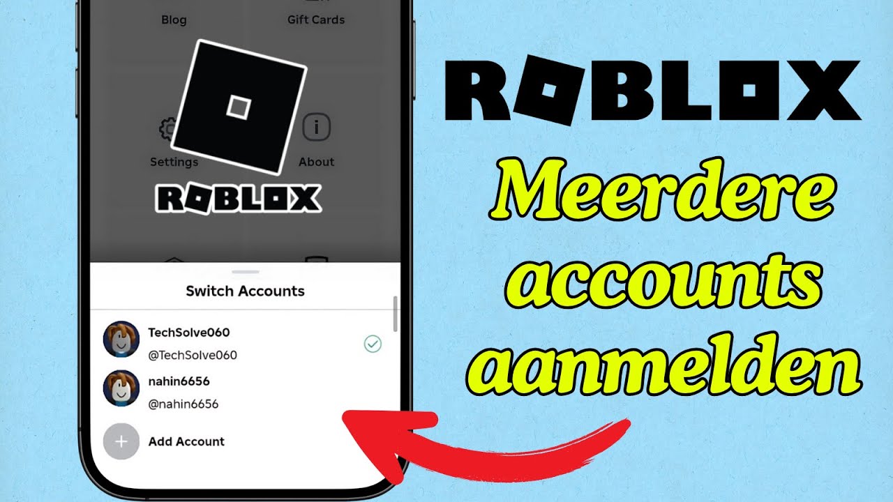 Hoe wissel je van Roblox-account? | Inloggen op meerdere Roblox-accounts - YouTube