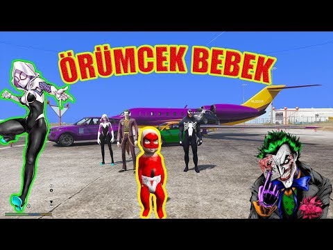 Örümcek Bebeğin Sakalları Çıkıyor Örümcek Anne Joker Venom Çizgi Film Tadında Eğlenceli Macera Video